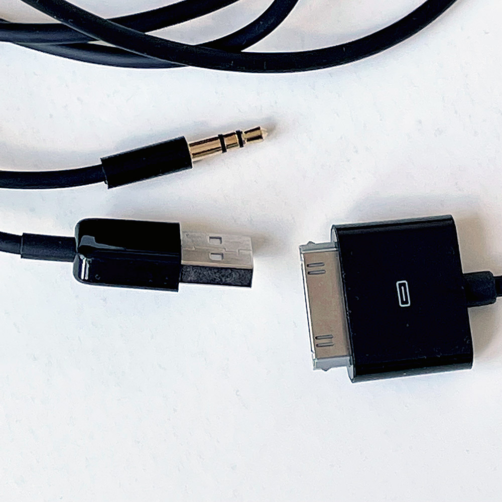 BMW iPod and iPhone cable for iDrive via USB and 3.5mm jack