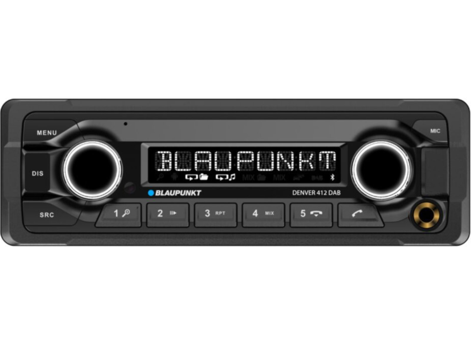 Blaupunkt Denver 412 DAB Car Radio Stereo Heavy Duty Retro look with ...