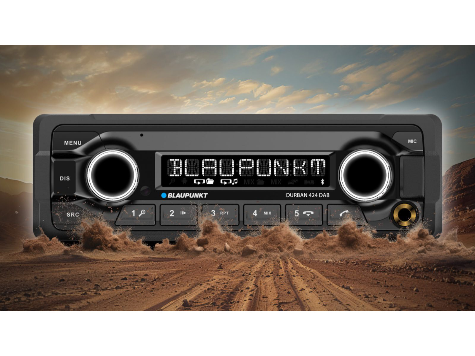 Blaupunkt Durban 424 DAB 24v Radio Stereo Heavy Duty Retro look with ...