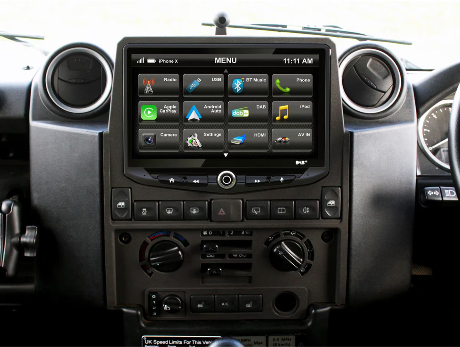 Stinger HEIGH10 Land Rover Defender Puma 10-inch multimedia ...