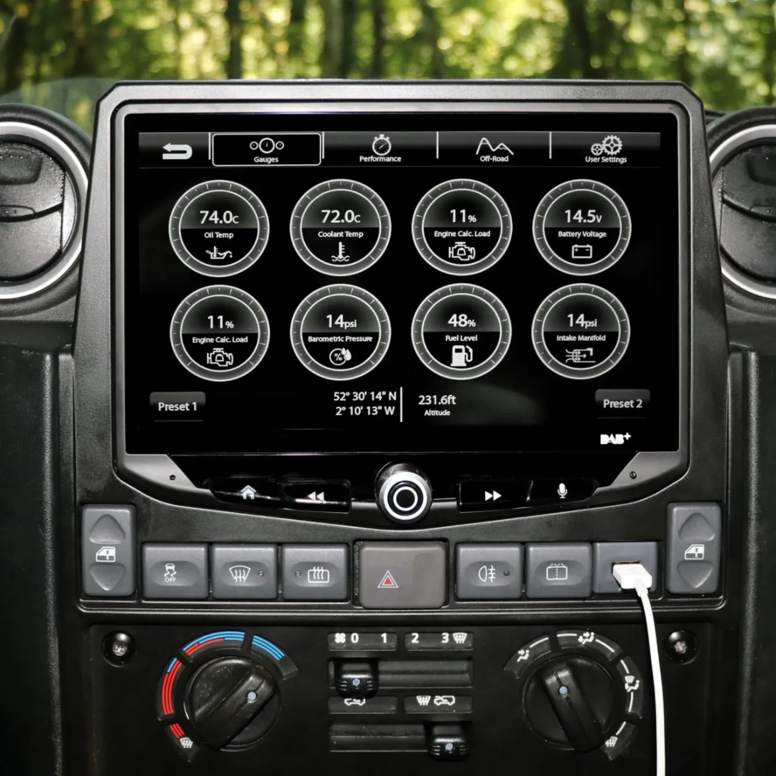 Stinger HEIGH10 Land Rover Defender Puma 10-inch multimedia ...