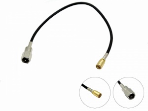 Aerial connectors and adapters for DAB radio.